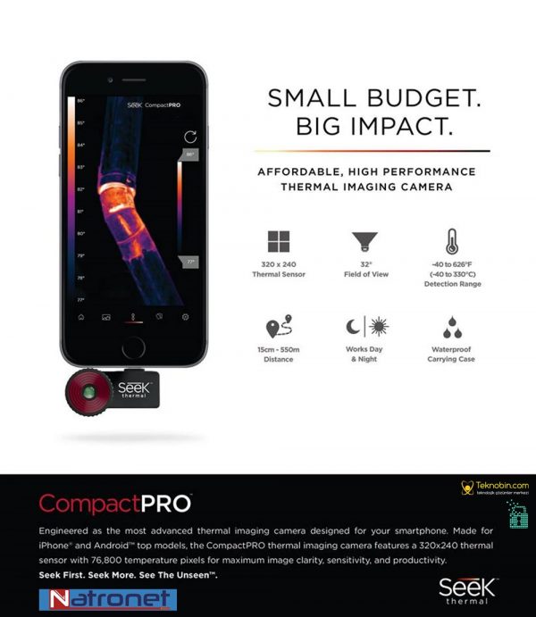Seek Termal Kamera CompactPRO Compact CompactXR Türkiye - Teknobin Global