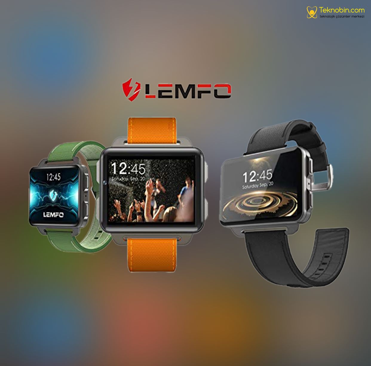 Lemfo Lem4 Pro Akıllı Saat 2.2 İnç Büyük Ekranlı - Teknobin