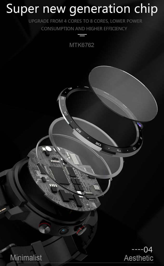 LEMFO LEM12 PRO 4GB 64GB Android 10 Projeksiyon Özellikli Akıllı Saat - Teknobin Global