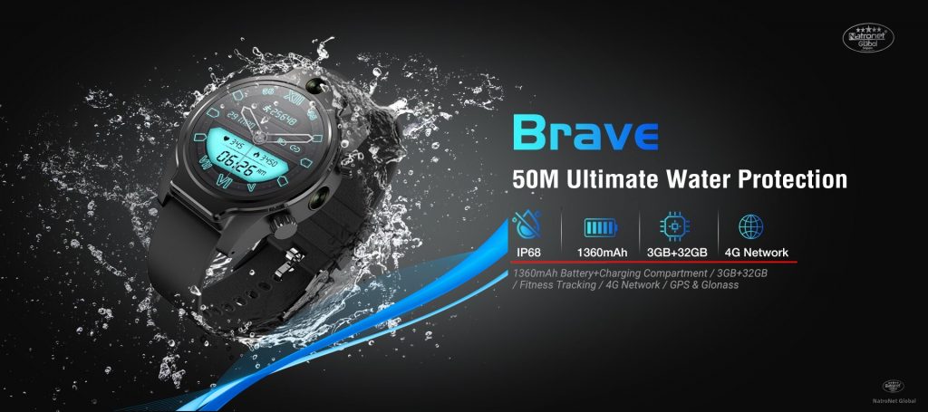 Rogbid Brave 4G Akıllı Saat Seramik Bezel 8MP Çift Kamera 3560mAh ...