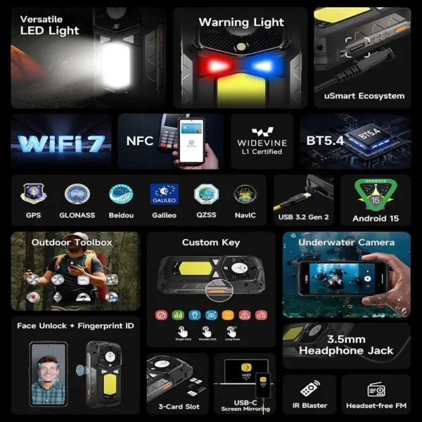 Ulefone Armor 29 Ultra 5G AI Rugged Telefon 32 GB + 1 TB